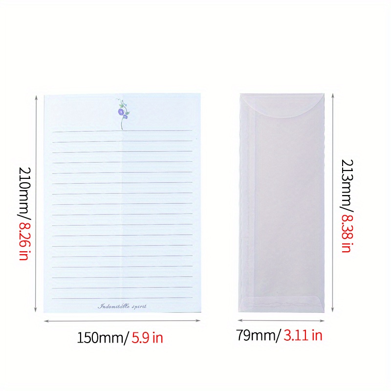 simple envelope letter paper set creative flowers literary - Temu Norway