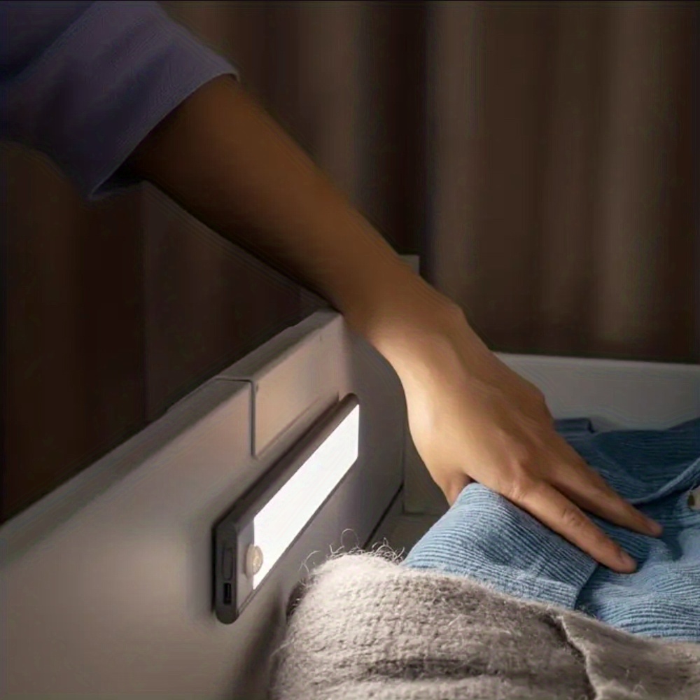 Wireless Led Motion Sensor Cabinet Light Usb Rechargeable - Temu Australia