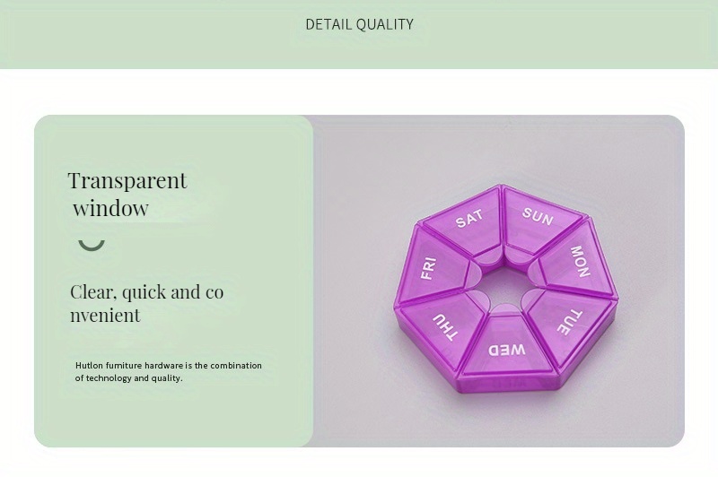 Torage Box Tablet Storage Plastic Box 7 day Tablet Candy Box - Temu ...