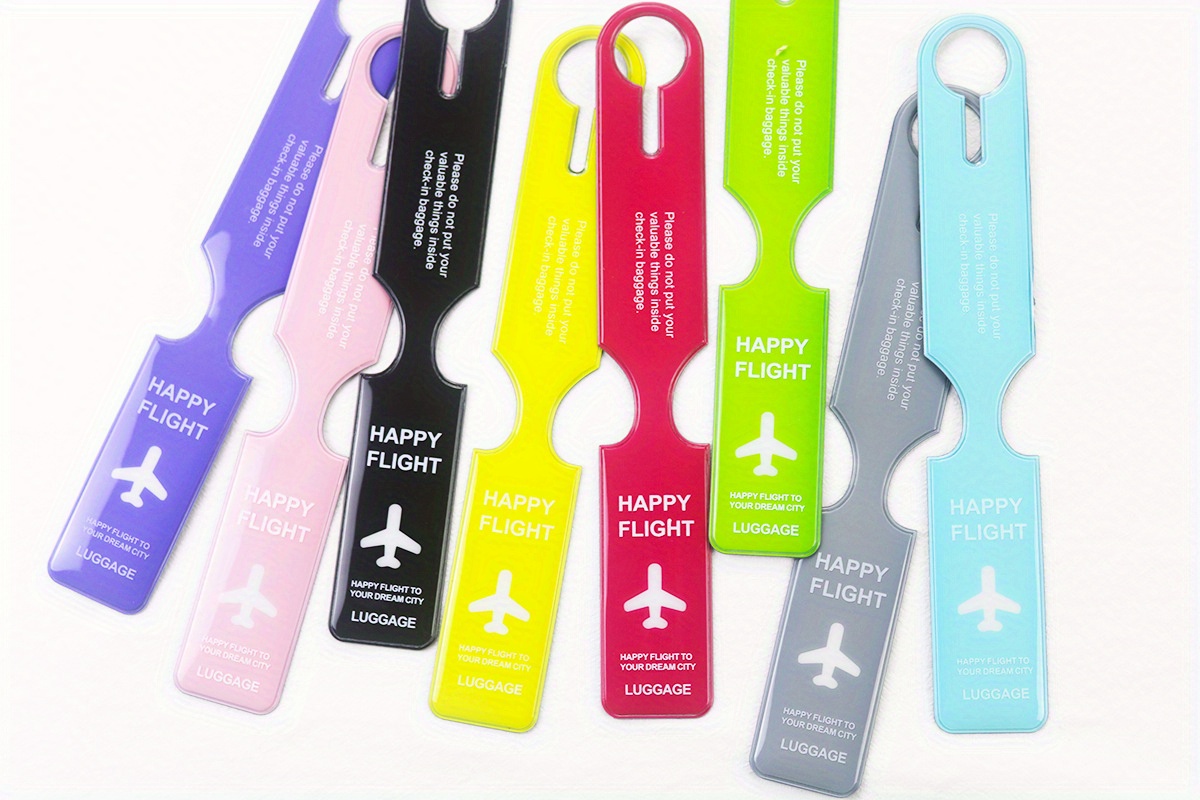 Luggage Tag Long Strip High quality Pu - Temu Netherlands