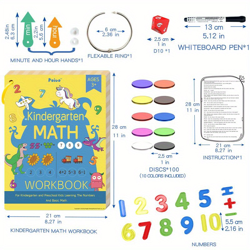 Math Disc Enlightenment Book Toddler Linking Math Enlightenment Game ...