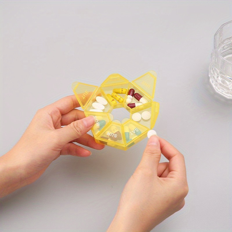 Torage Box Tablet Storage Plastic Box 7 day Tablet Candy Box - Temu ...