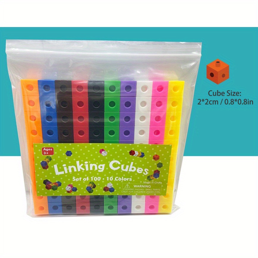 Linking Cubes Set Counting Sorting Stem Connecting Blocks Temu Australia