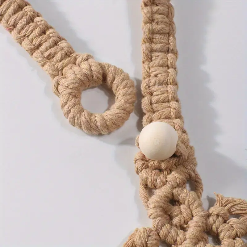 Bohemian Woven Curtain Tieback Binding Rope Simple Tassel Temu