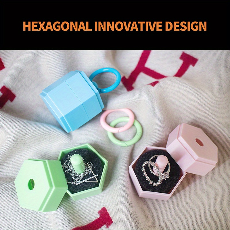 Outdoor Storage Box Keychain Portable Ring Necklace Jewelry - Temu New ...