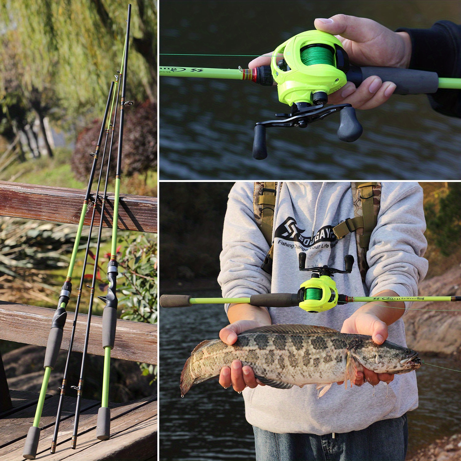 Sougayilang Ultra Light 2 Sections Fishing Rod: Carbon Fiber - Temu