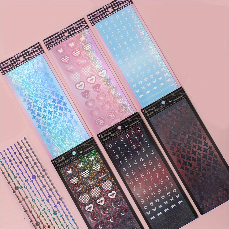 Korean Style Colorful Photocard Stickers Set Diy Gradient - Temu ...