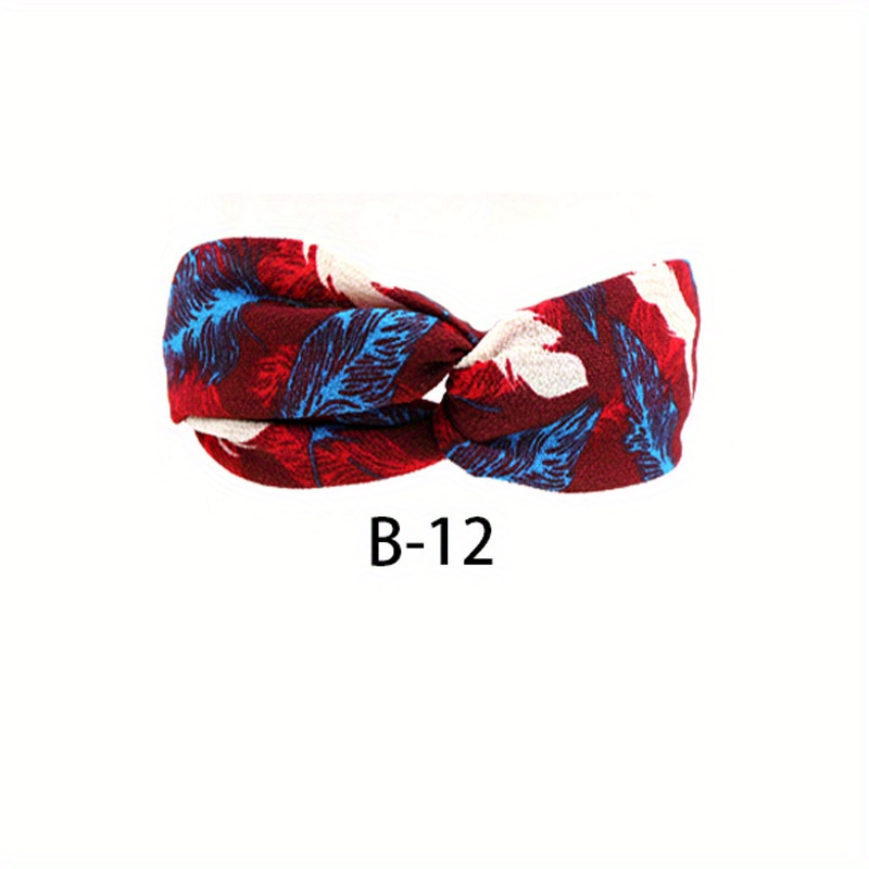Cross Knot Boho Headband Fashion Elegant Sweat Band Washing - Temu Canada