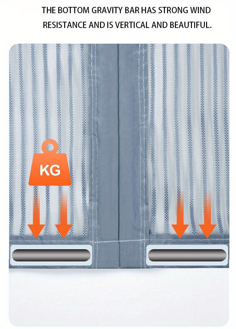 Magnetic Screen Door Self Sealing Heavy Duty Hands Free Mesh - Temu