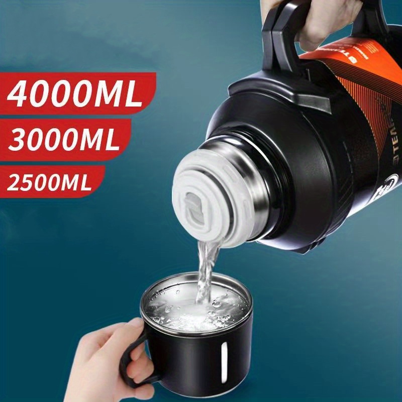 304 ステンレス鋼の断熱ケトル、2300ml/3000ml/4000ml 大容量ウォーターボトル、アウトドア 、登山、海辺旅行に最適 - Sports & Outdoors - Temu Japan