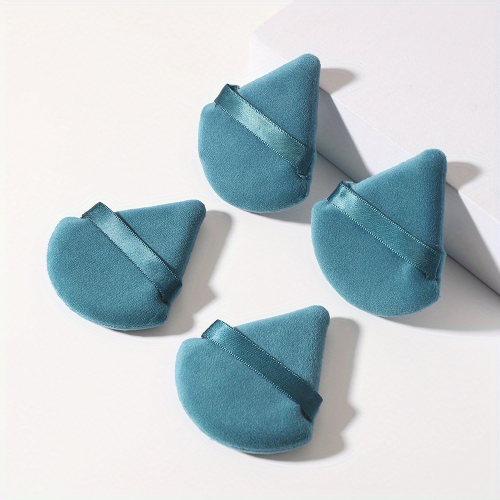 Powder Puffs Velour In Triangle Wedge Shape Designed - Temu
