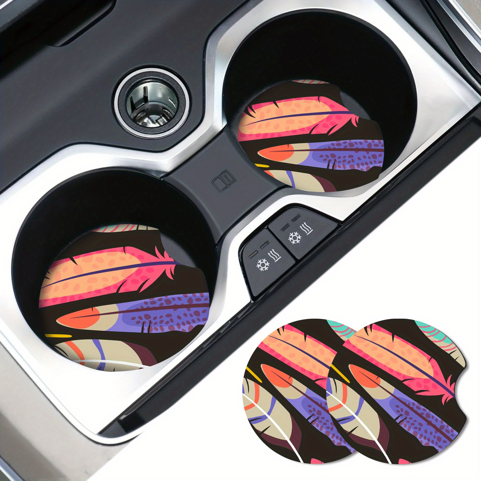 Absorbent Auto Drink Coasters Mats Vehicle Car Coasters - Temu New Zealand