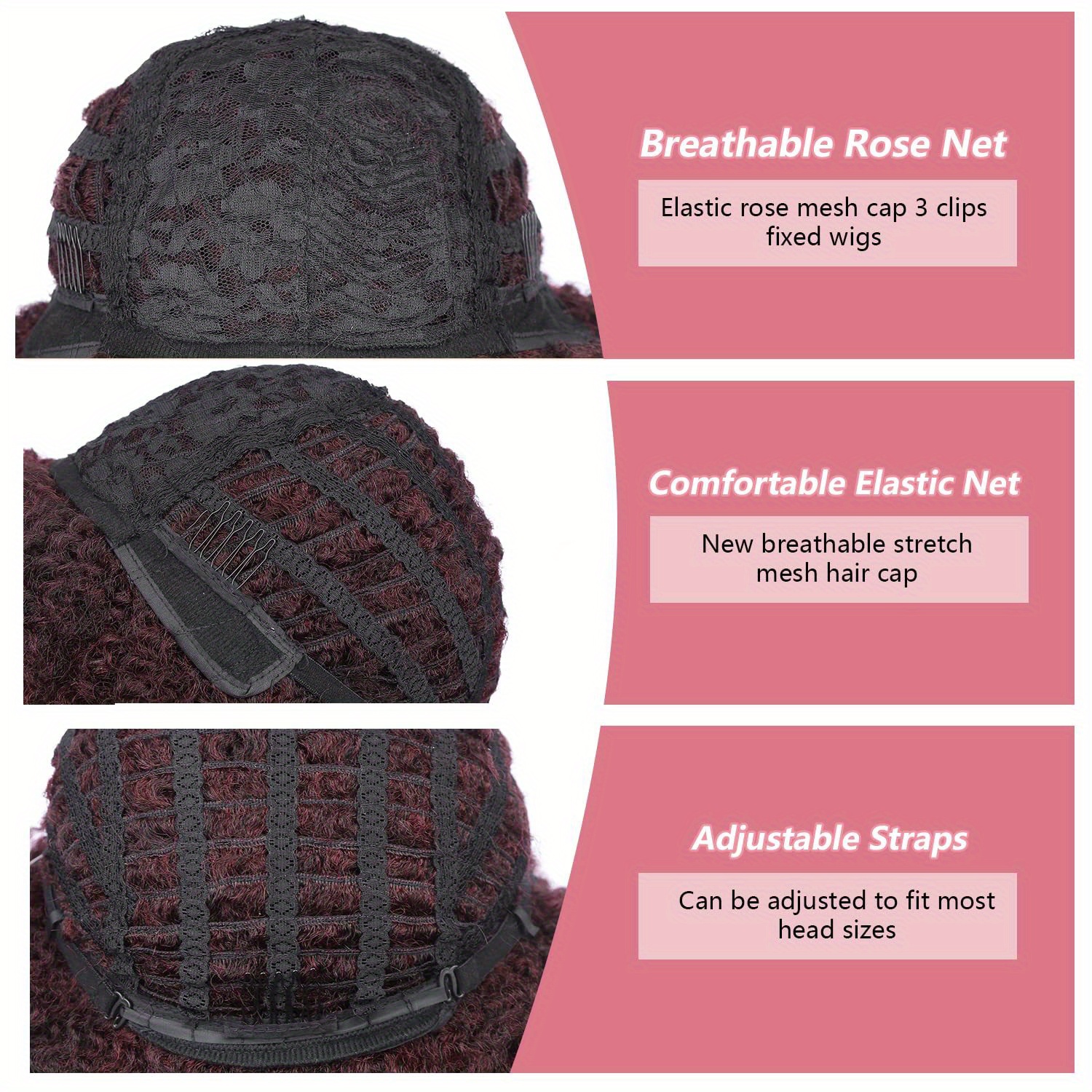 Mixed Color Short Cut Wigs Bangs Short Straight Hair - Temu