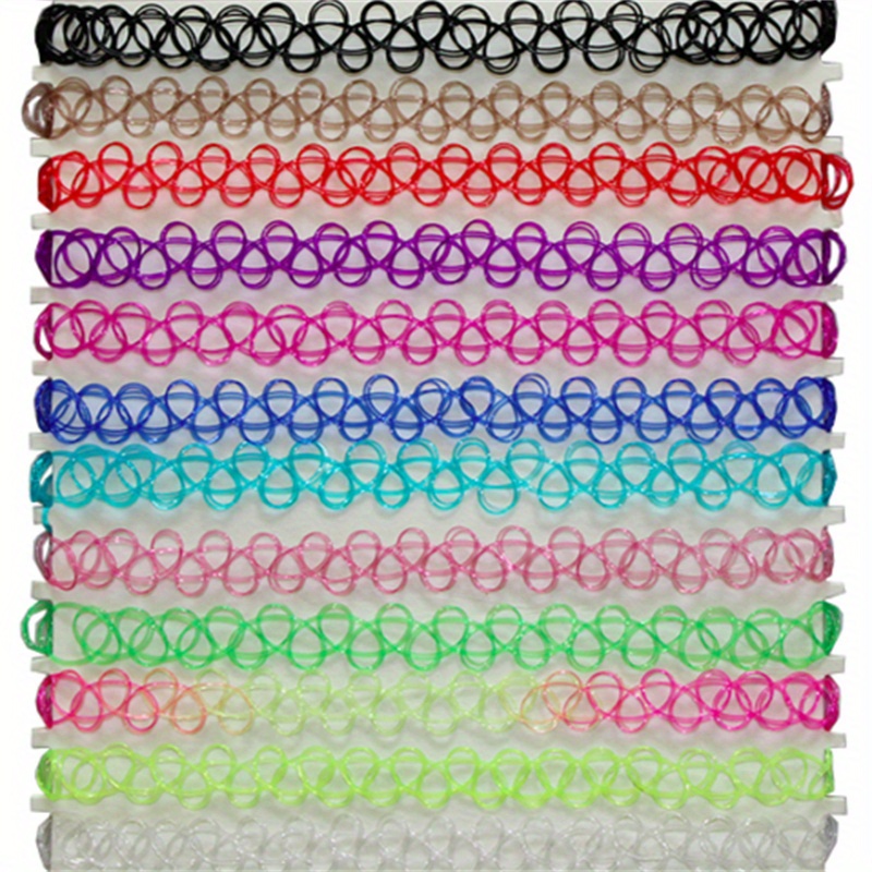 Fishing Line Elastic Choker Necklace Stretch Tattoo - Temu Canada
