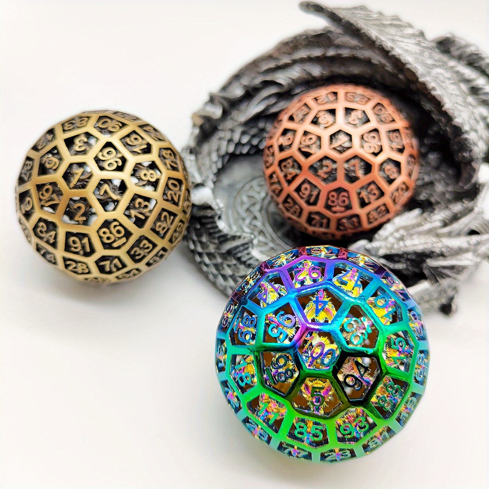 Hvert tall har et trykk og tappene på denne 100 sidige hule - Temu Norway