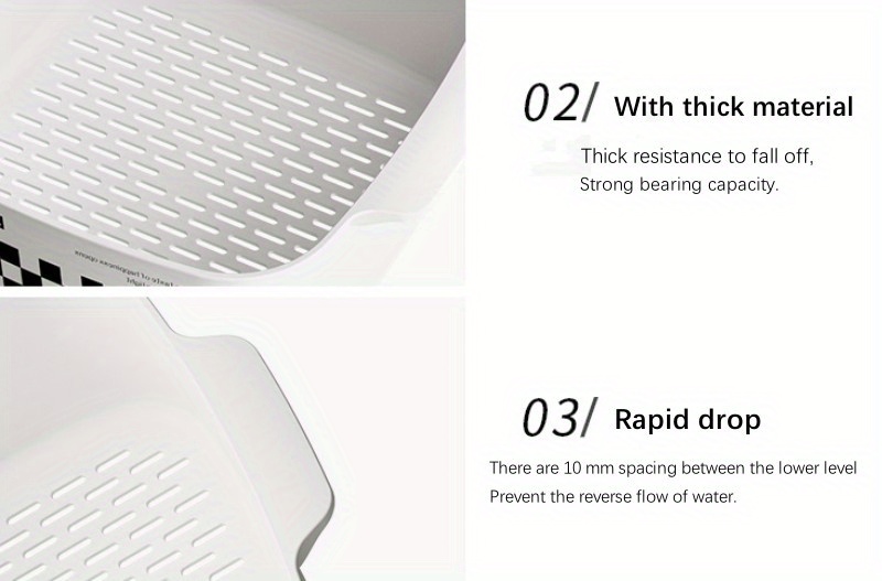 Drain Basket Thickened Washing Basin Fruit - Temu Australia