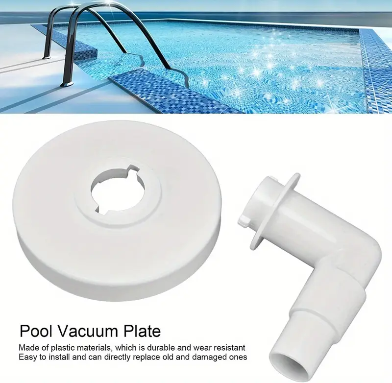 Skimmer Vacuum Plate Swimming Pool Skimmer Adapter 90° Elbow For ... Skimmer Vacuum Plate Swimming Pool Skimmer Adapter 90° Elbow For ...