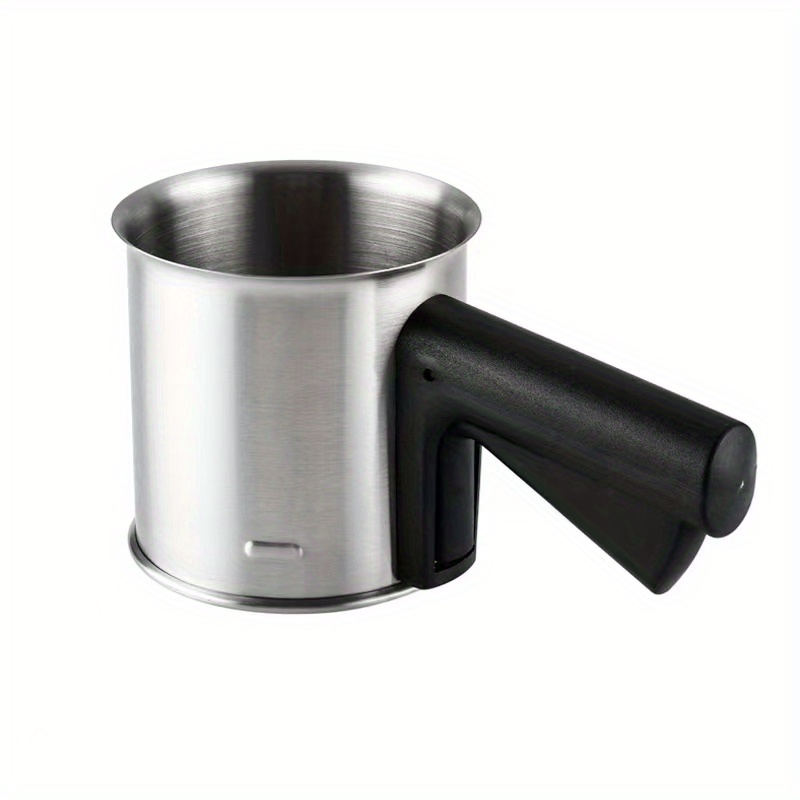 1pc Flour Sifter 304 Stainless Steel Sifter With Hand Press Design ...