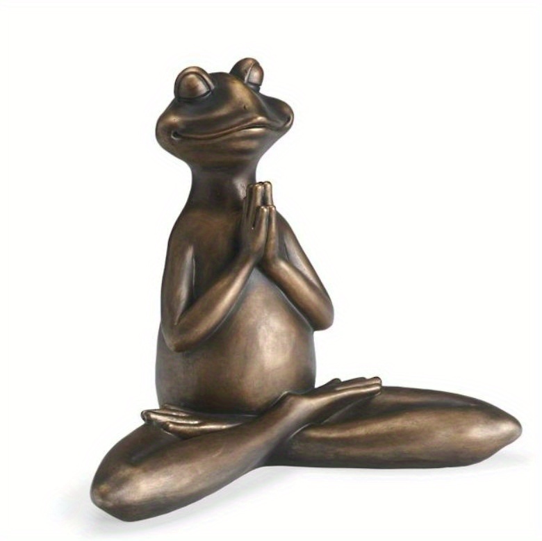 Bring Zen Home: Meditation Yoga Frog Resin Statue Figurine - Temu Ireland