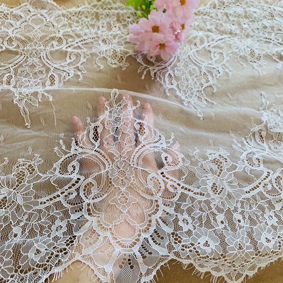 long wide lace trim lace applique sewing crafts - Temu United Kingdom