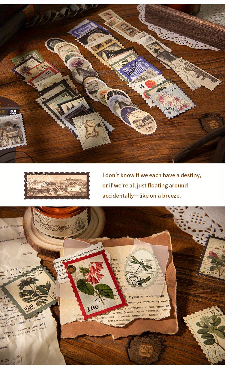 Vintage Series Retro Journal Book Stickers - Temu Ukraine