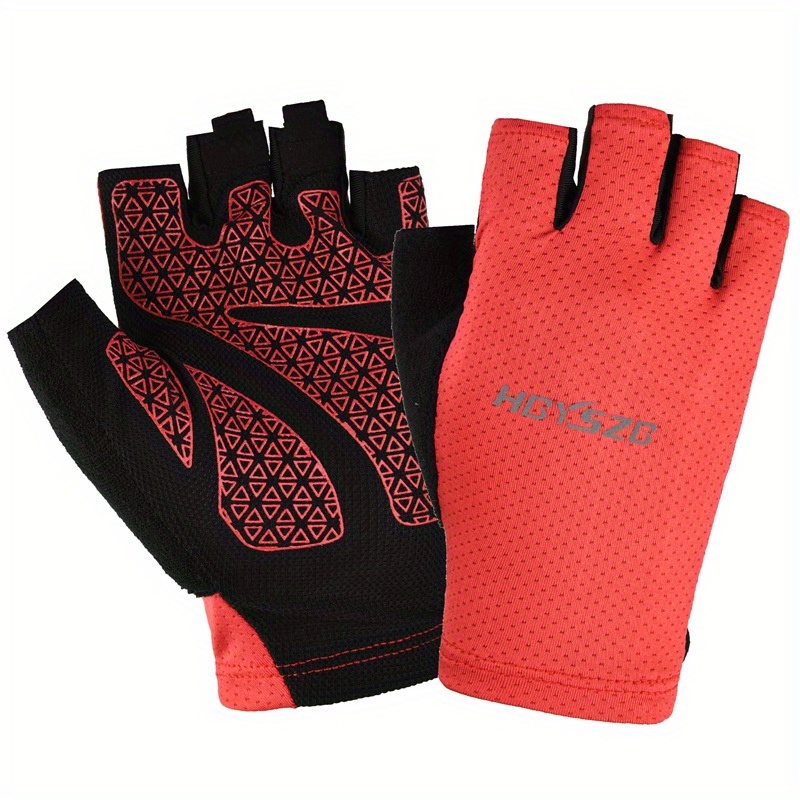 Breathable Fingerless Fitness Gloves Non slip Grip Sun - Temu United ...