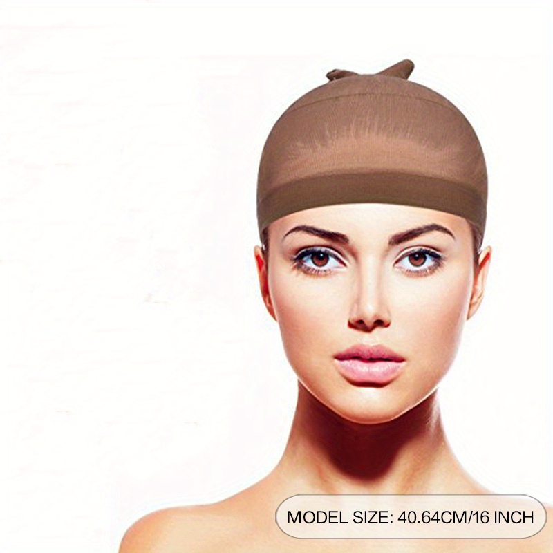 wig caps lace front stretchy nylon stocking caps elastic - Temu Australia