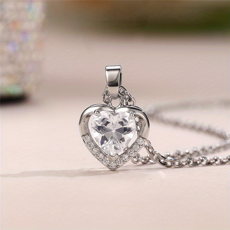 Eternity Heart Women's Pendant Necklace Love Heart Shape - Temu United ...