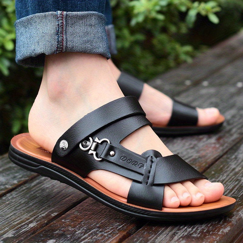 Mens Non Slip Sandals Wear Resistant Comfy Beach Shoes Summer | Quick ...
