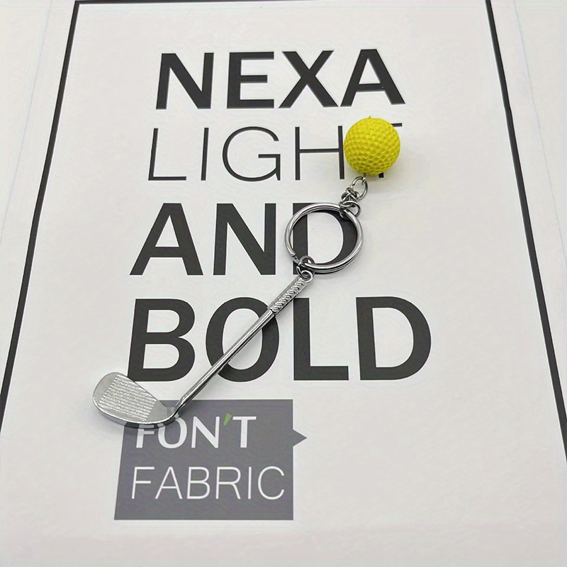Metal Alloy Golf Ball Keychain Pendant Sports Supplies - Temu United ...