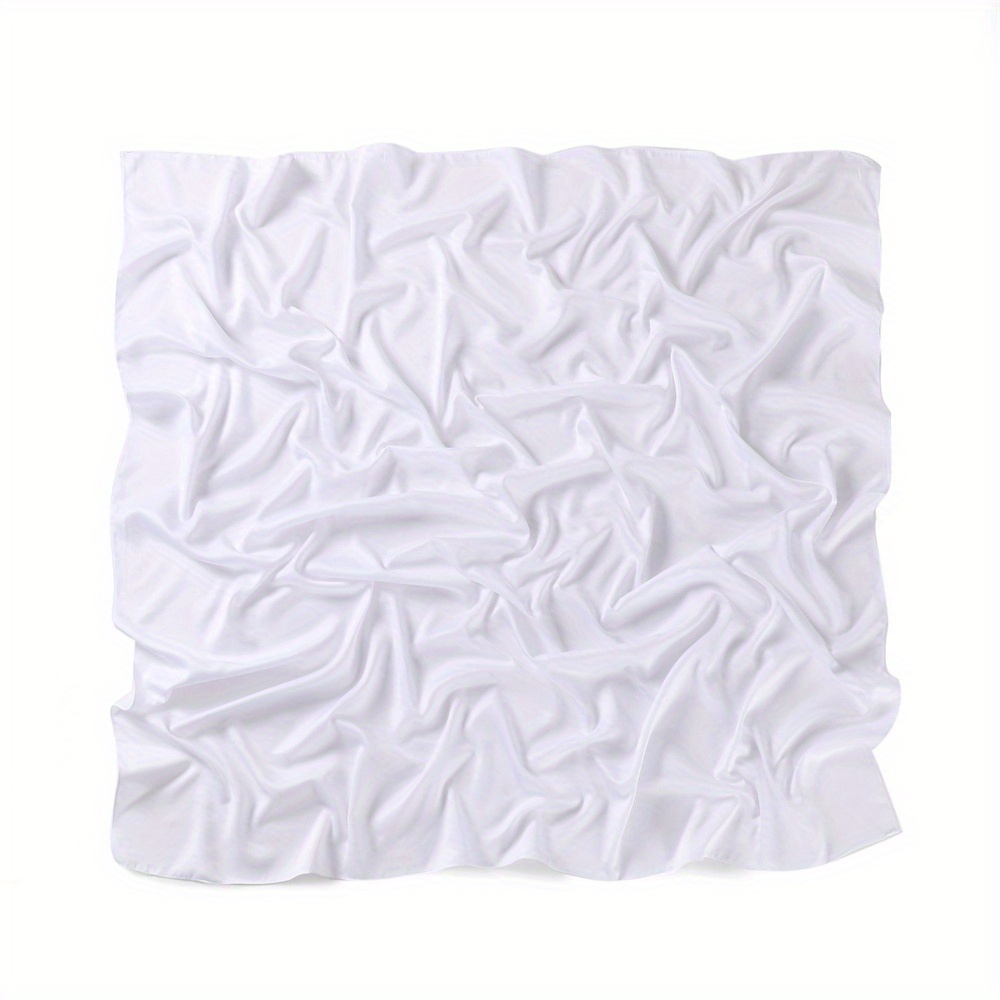 silky satin square scarf soft matte solid color large - Temu Netherlands