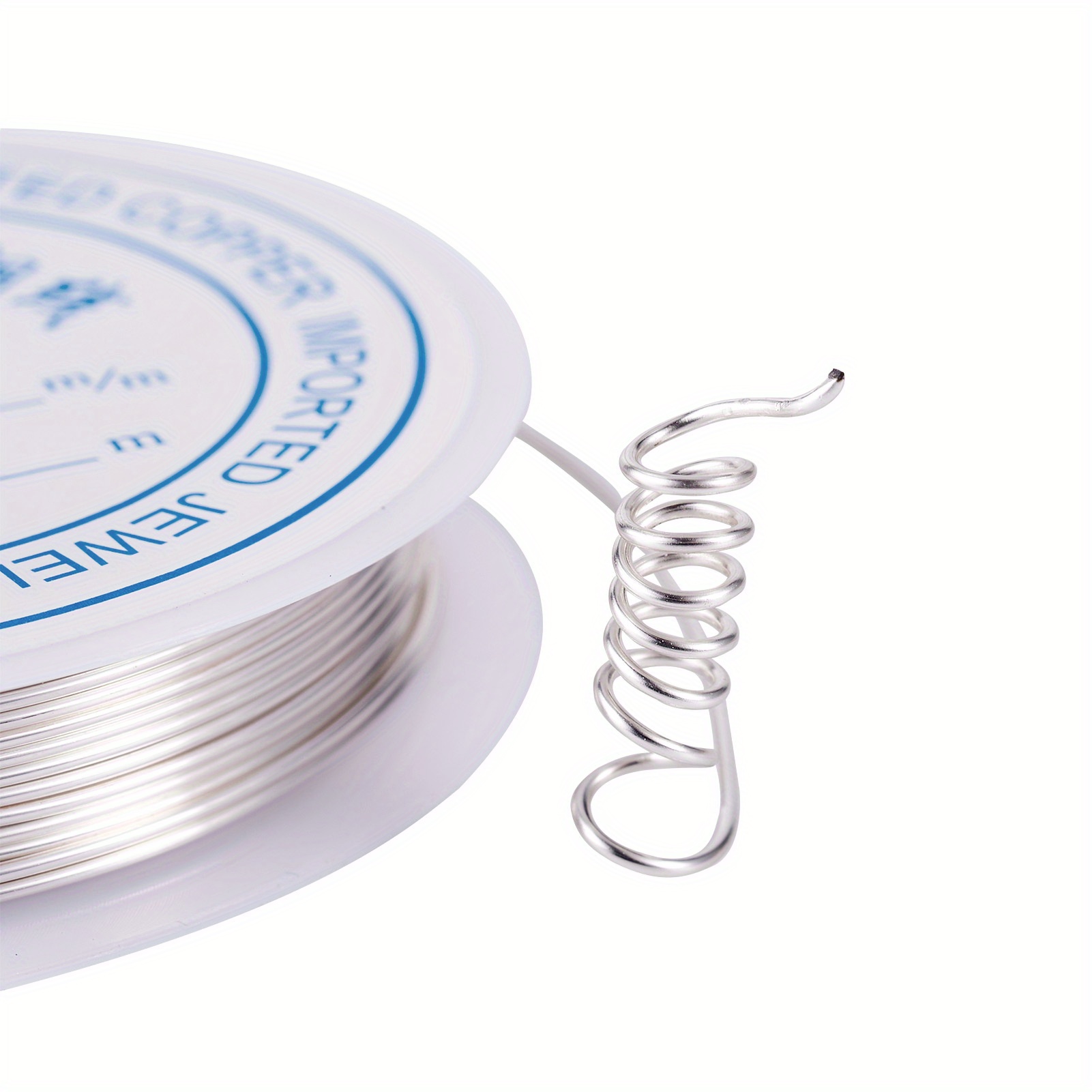 20 Gauge Round Silver Plated Jewelry Wire Metal Wire Diy - Temu Netherlands