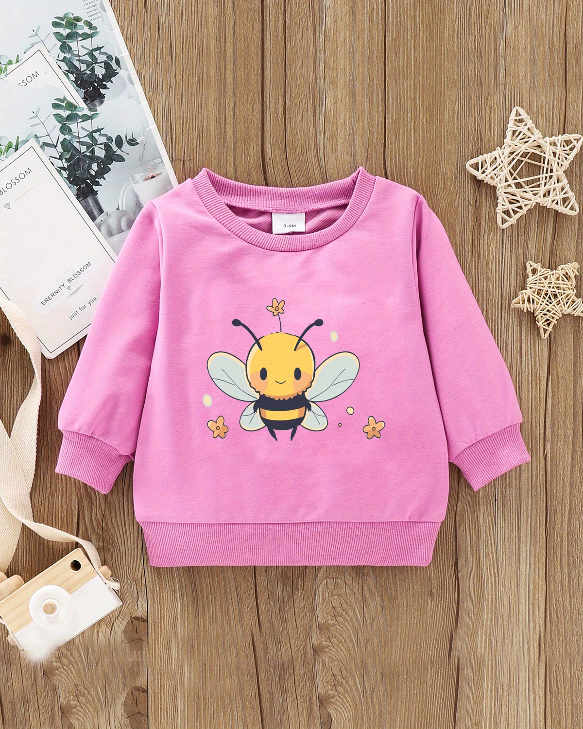 Little Baby Boys Girls Long Sleeve Round Neck Pullover Cute - Temu Norway