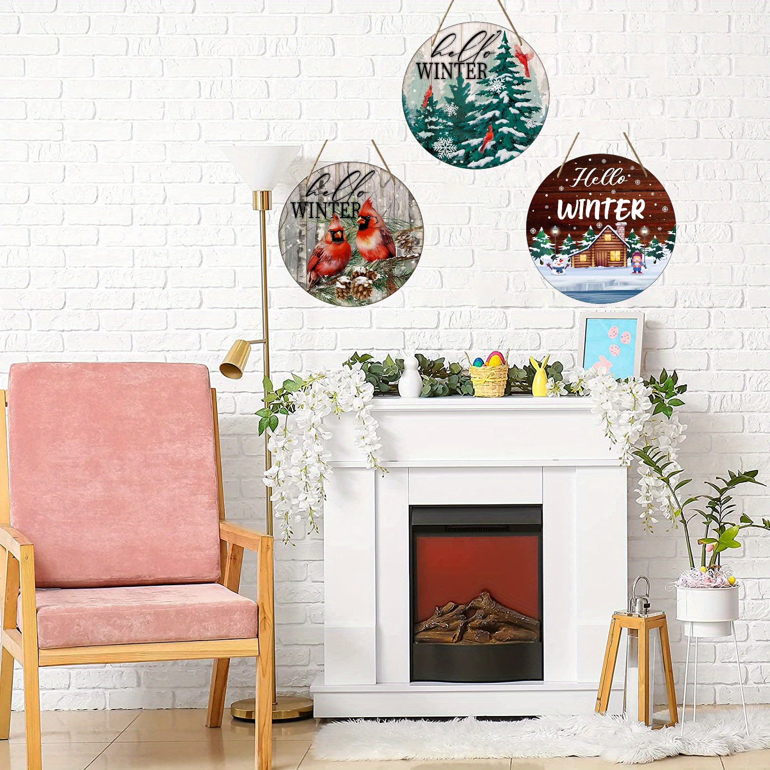 Christmas Round Wooden Plaque Christmas - Temu New Zealand