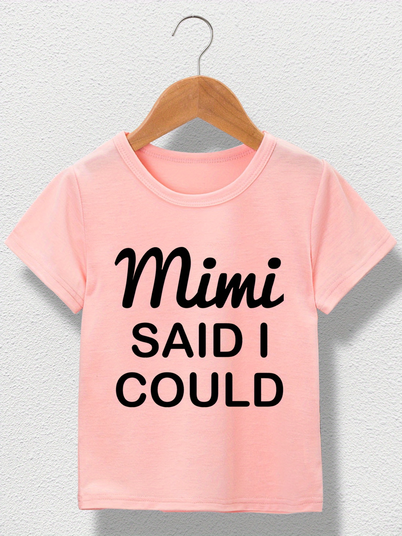 Mimi Could Letter Print Boys Meaningful T shirt Cool - Temu Ireland