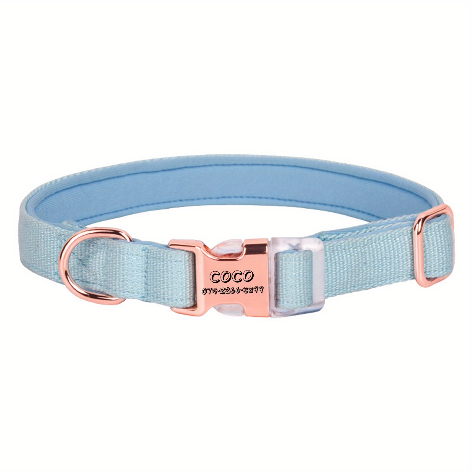Custom Soft Breathable Dog Collar Engraved Anti lost Pet - Temu New Zealand