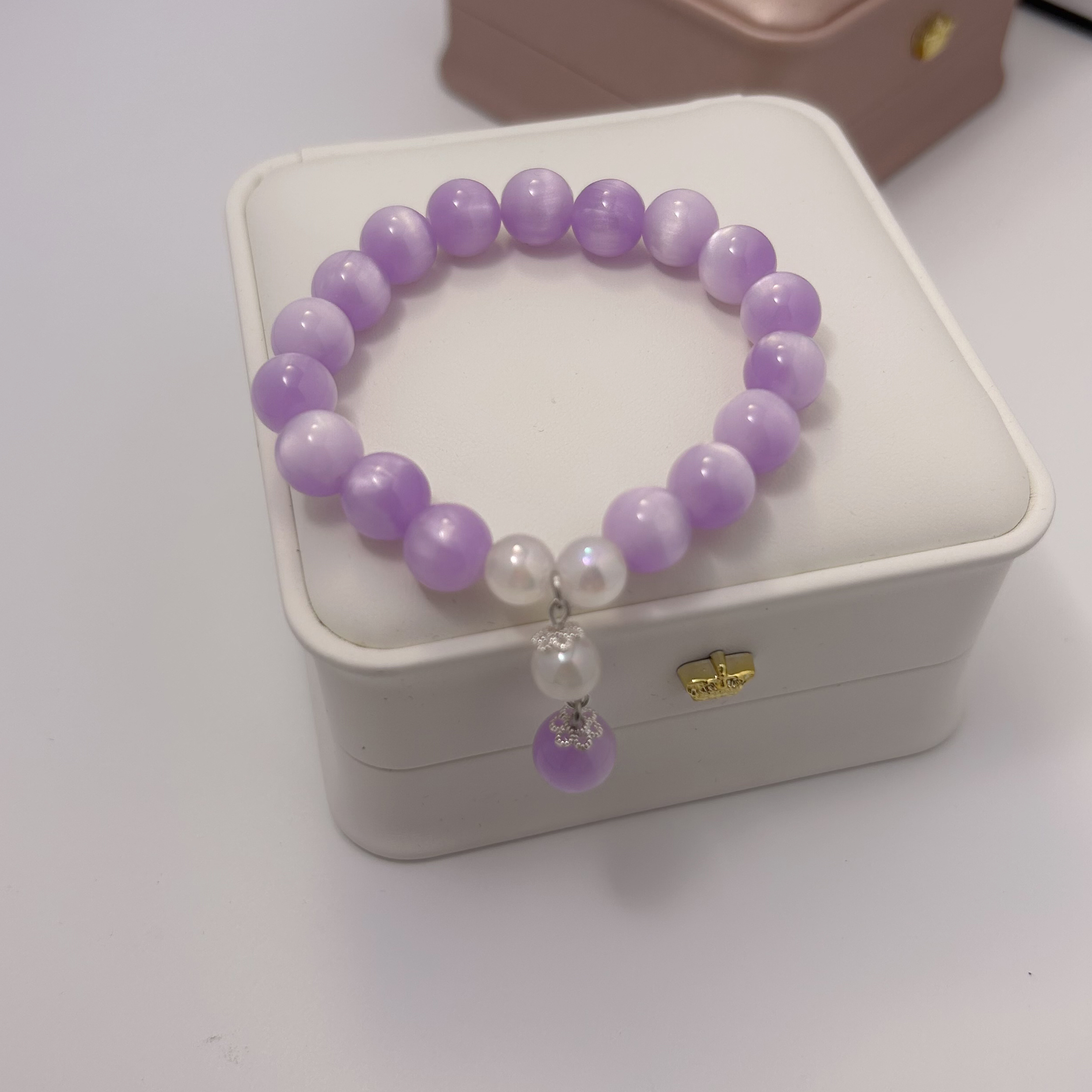 Purple Bead Bracelet - Temu Ireland