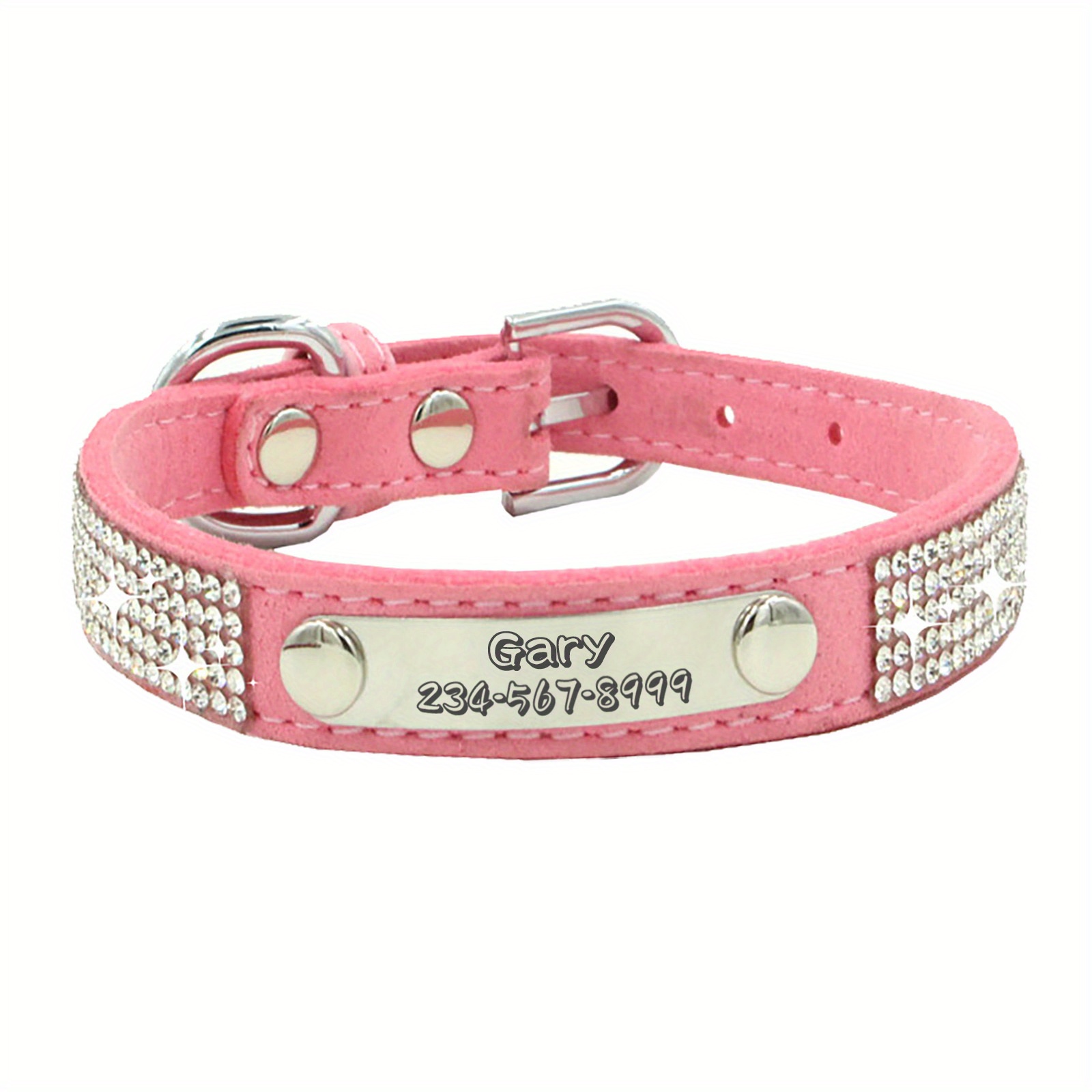 personalized bling dog collar white soft - Temu Ireland