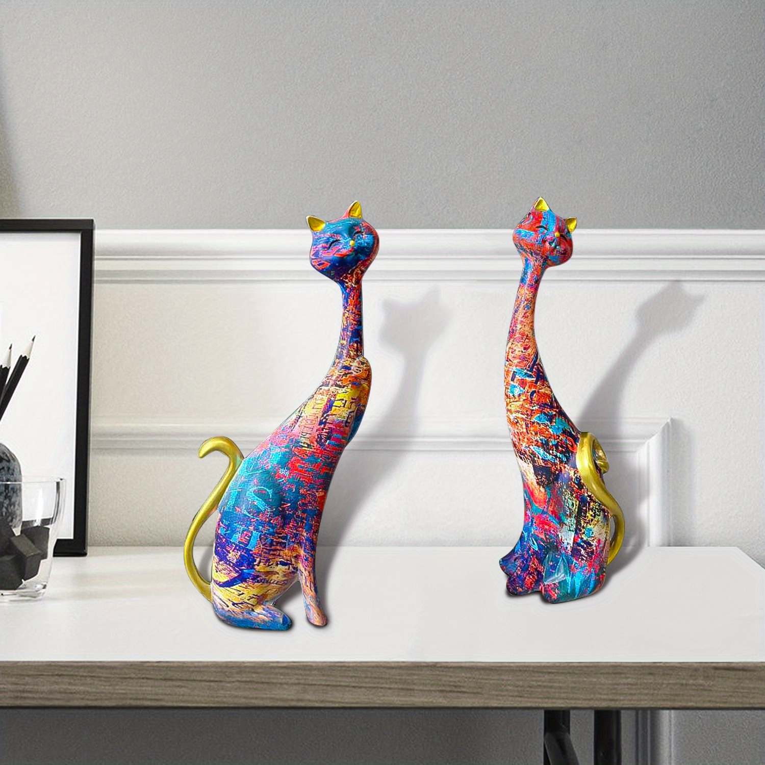 Cat Decoration Random Graffiti Patterns Bring Good Luck - Temu Ireland