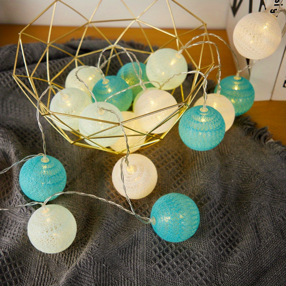 10/20led Ball String Lights Indoor Outdoor Colored Ball - Temu Ireland