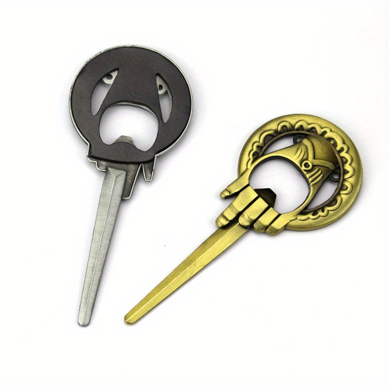 Simple Alloy Keychain For Men Round Hand Shaped Bottle - Temu Canada