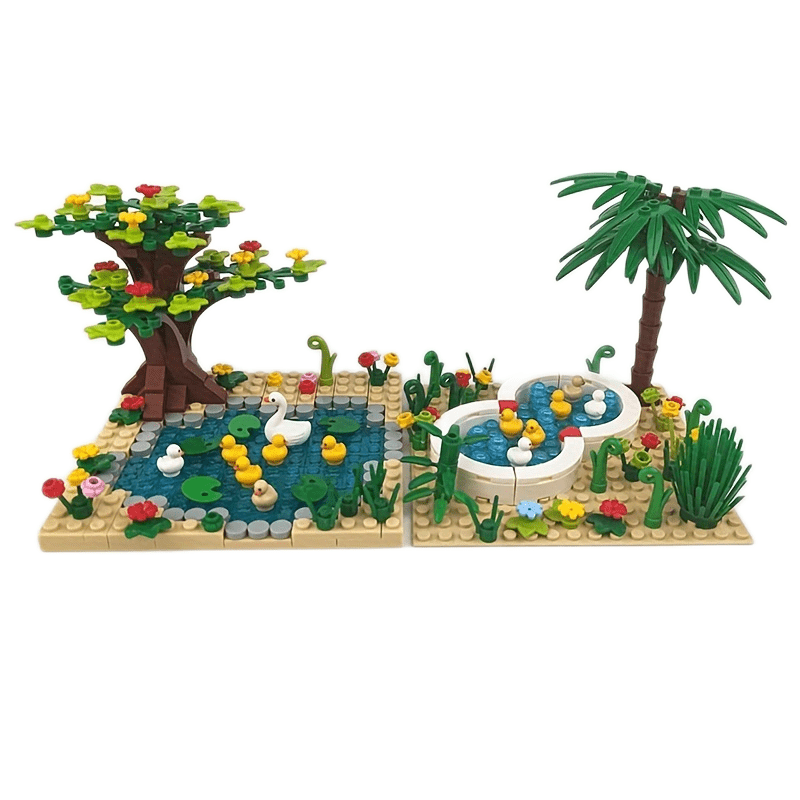 Small Building Blocks Pond Combination Gift - - Temu Australia