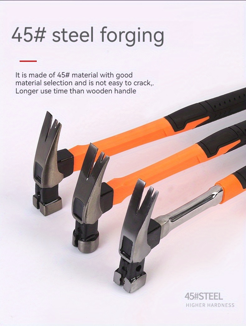 Claw Hammer High Carbon Construction Rubberized - Temu Australia