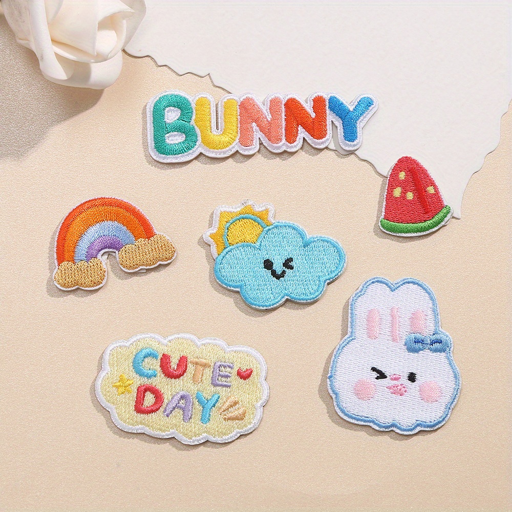 Cute Clothing Patch Stickers Self adhesive Seam free - Temu