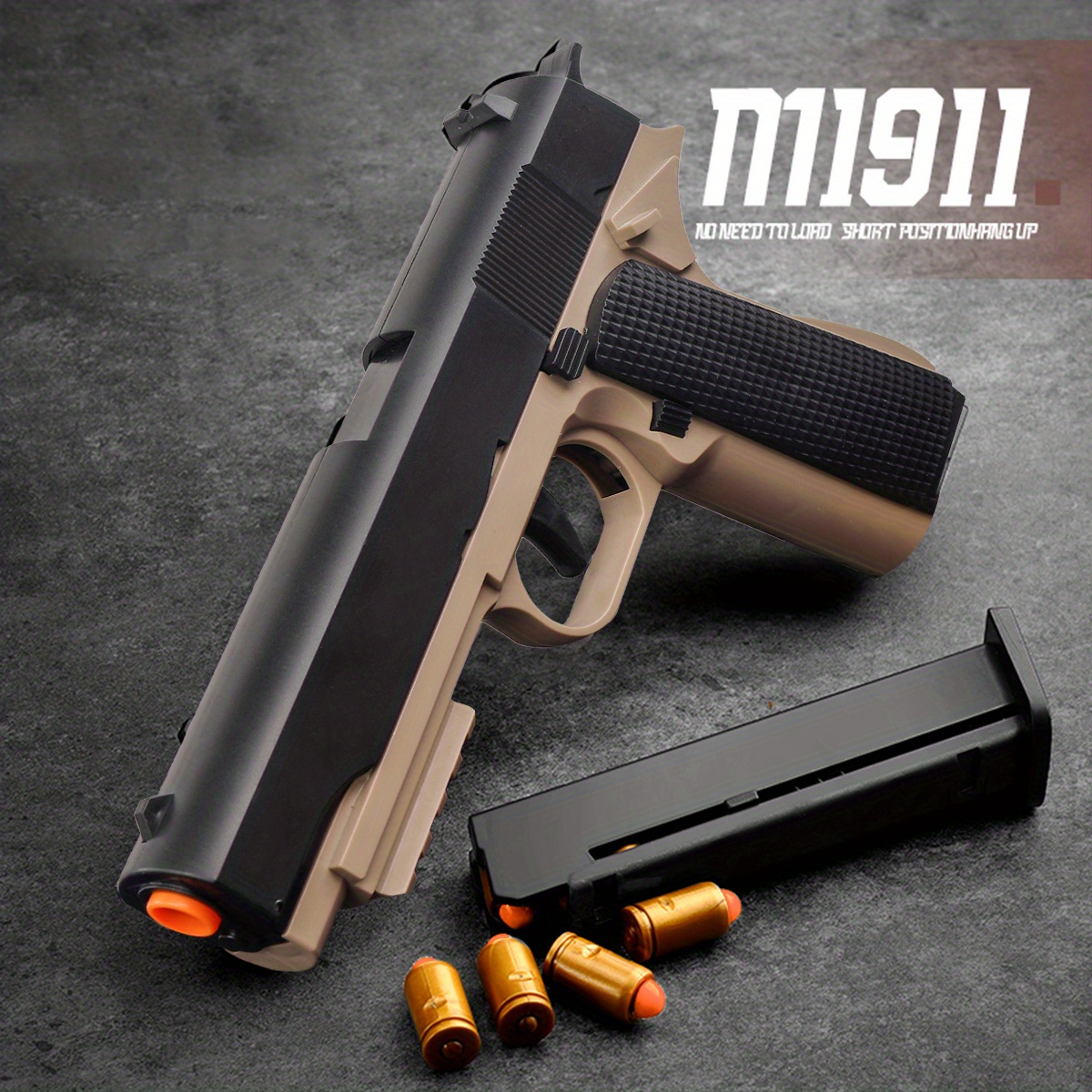 Fully Automatic Soft Bullet Toy Gun: Pull Back Action Foam - Temu