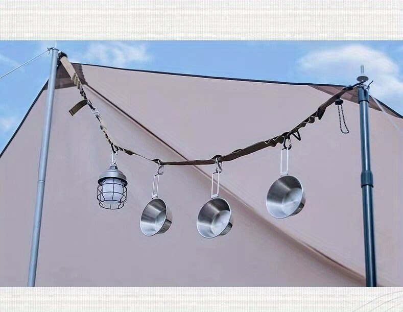 outdoor multifunctional hanging strap clothesline with 24 holes with ...