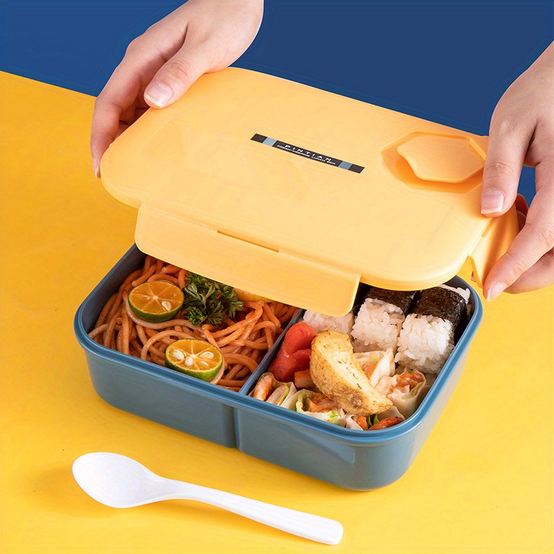Lunch Box Spoon Lid Bento Box Suitable Teenagers Workers - Temu