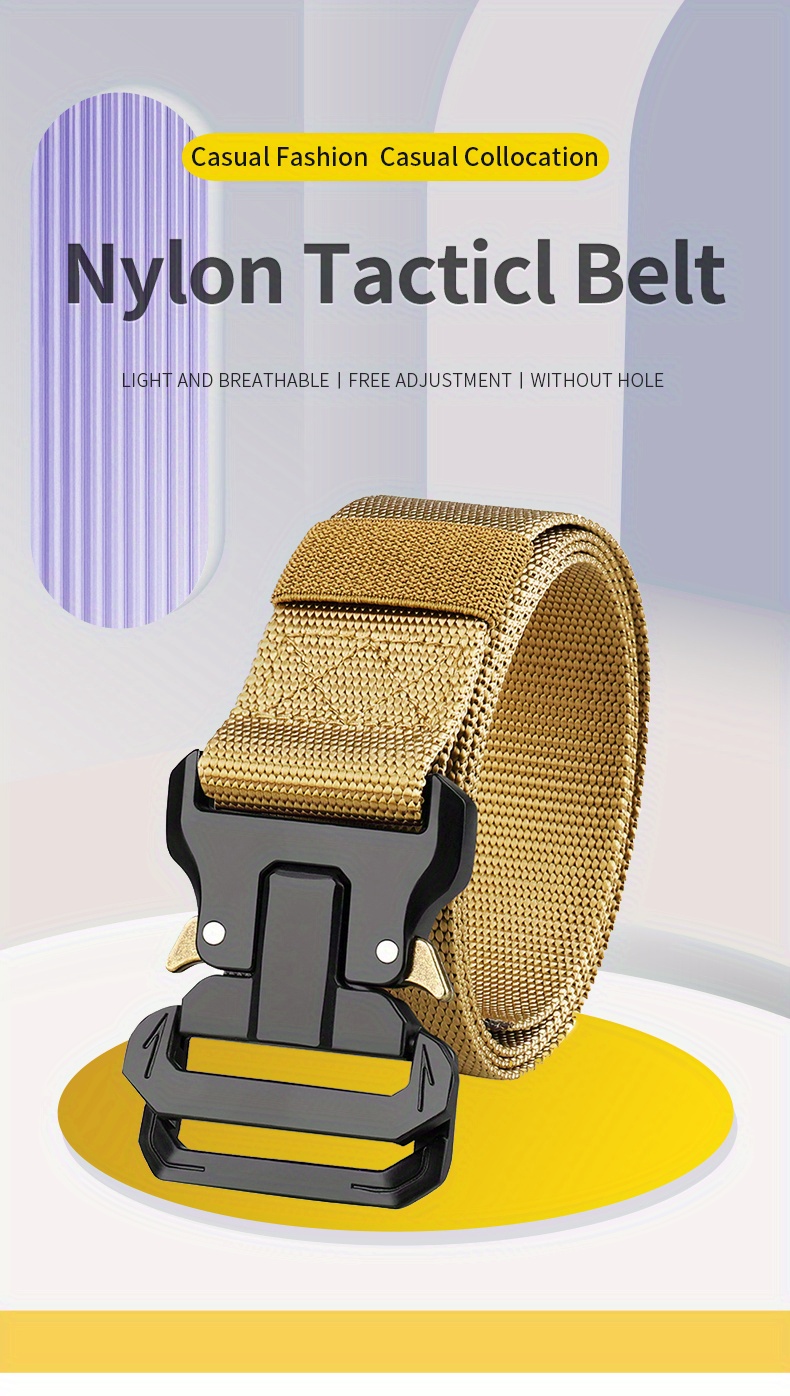 1pc multifunctional outdoor sports belt automatic canvas belt for men ...