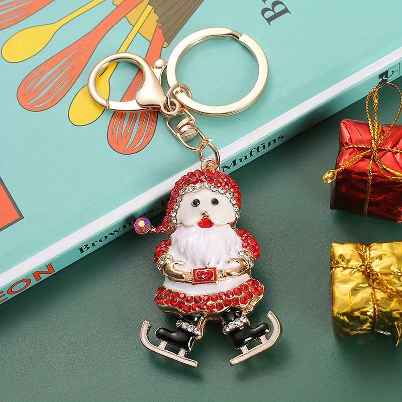 christmas series doll keychain cute shiny alloy - Temu Australia