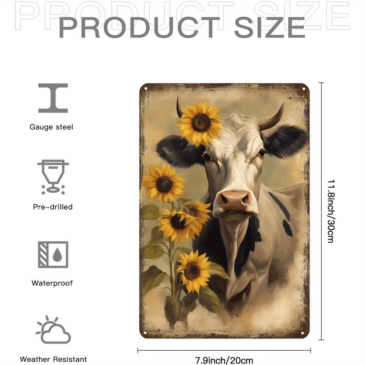 Cow Plaque Decorated - Temu Netherlands